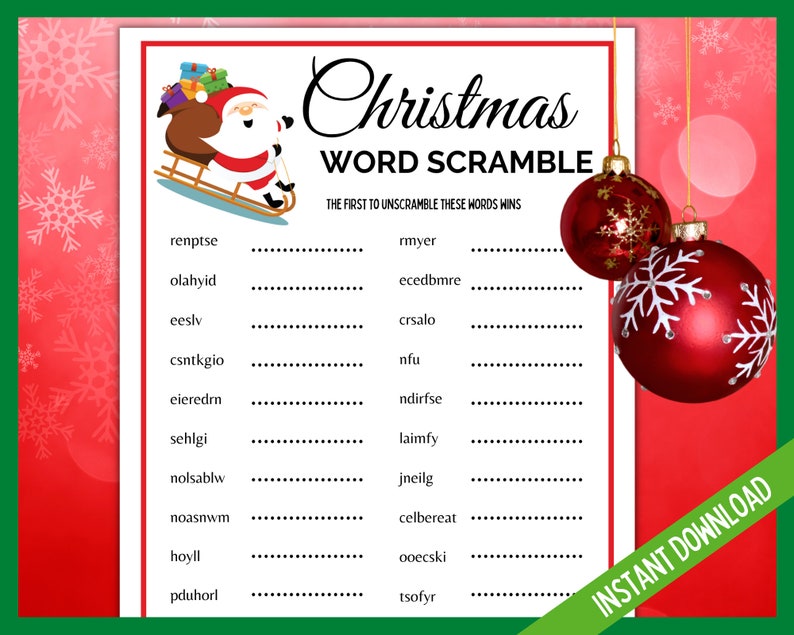Teen Christmas Games Bundle Adult Xmas Party Games Bundle - Etsy