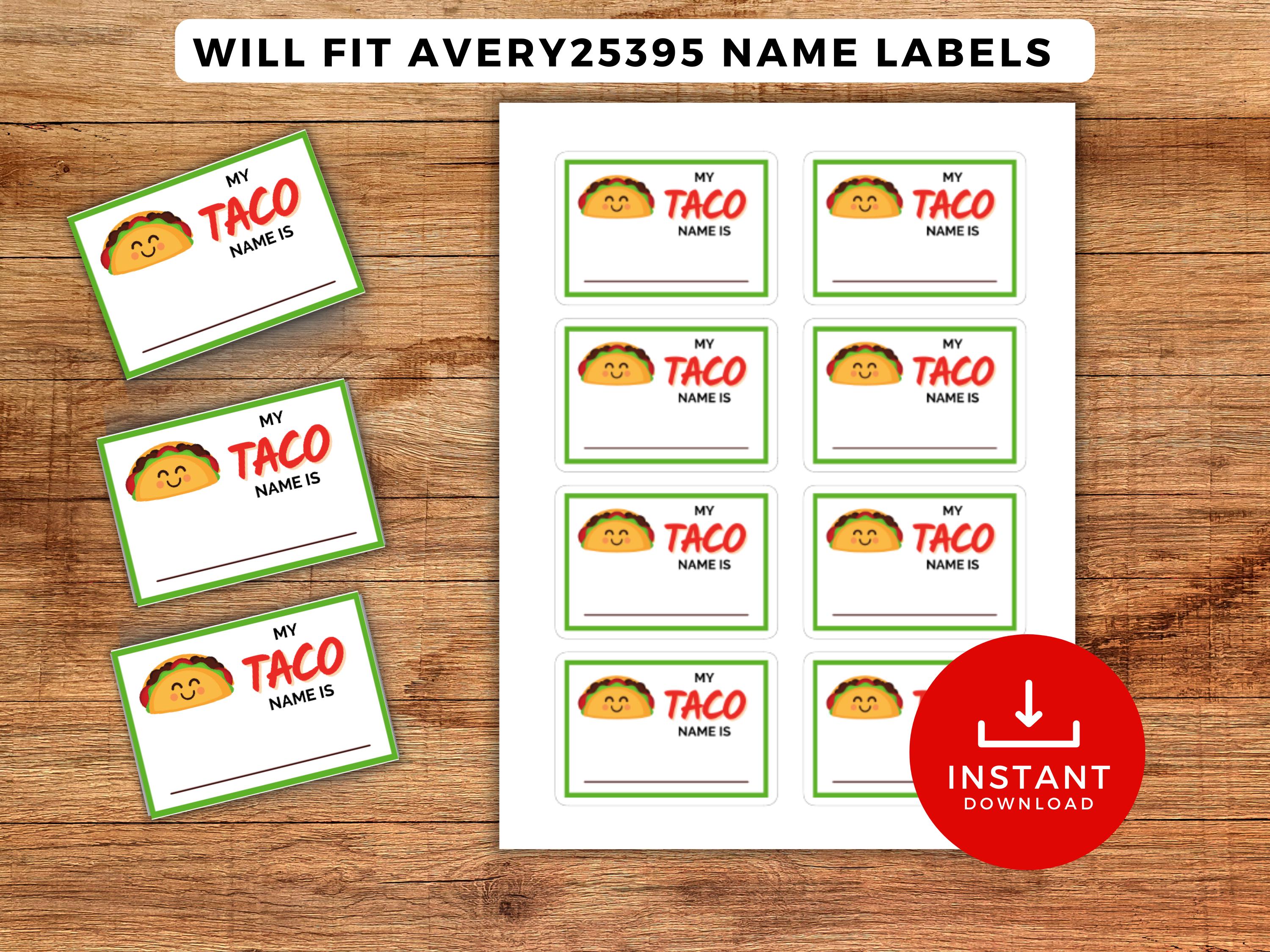 What's Your Taco Name, Cinco De Mayo Printable Game, Mexican Fiesta ...