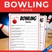 Bowling Trivia Printable Game, Bowling Party, Party Game Bowling Sheet ...