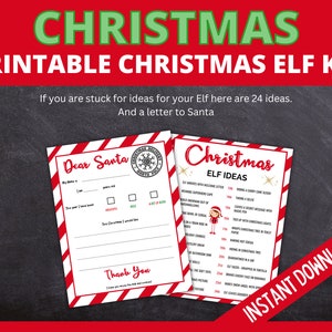 Christmas Elf Activities, Printable Elf Kit Bundle, Elf Letters, Elf ...