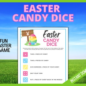 Easter Candy Dice Game, Party Games for Kids, Candy Game, Kids Games ...