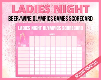 Game Night Scorecard - Etsy