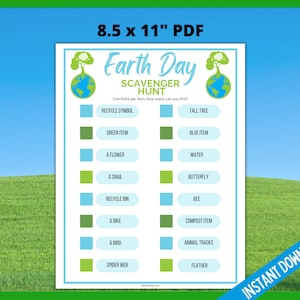 Earth Day Scavenger Hunt, Earth Day Activity, Earth Day Party Games ...