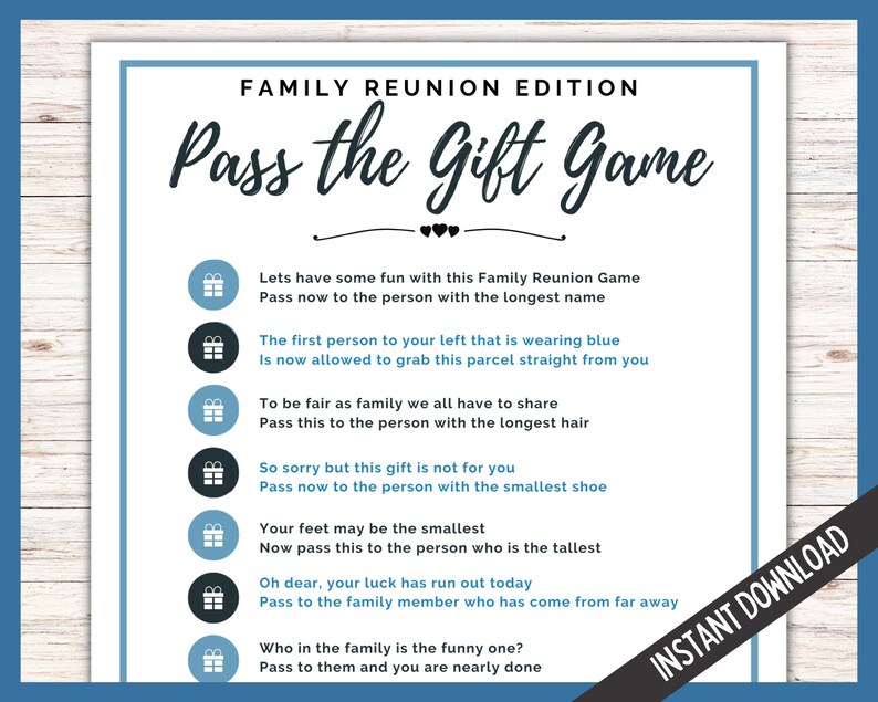 Family Reunion Games Bundle Family Reunion Games Family - Etsy