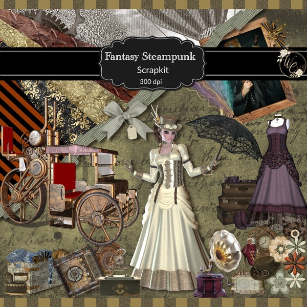 Steampunk Scrapbook - Etsy