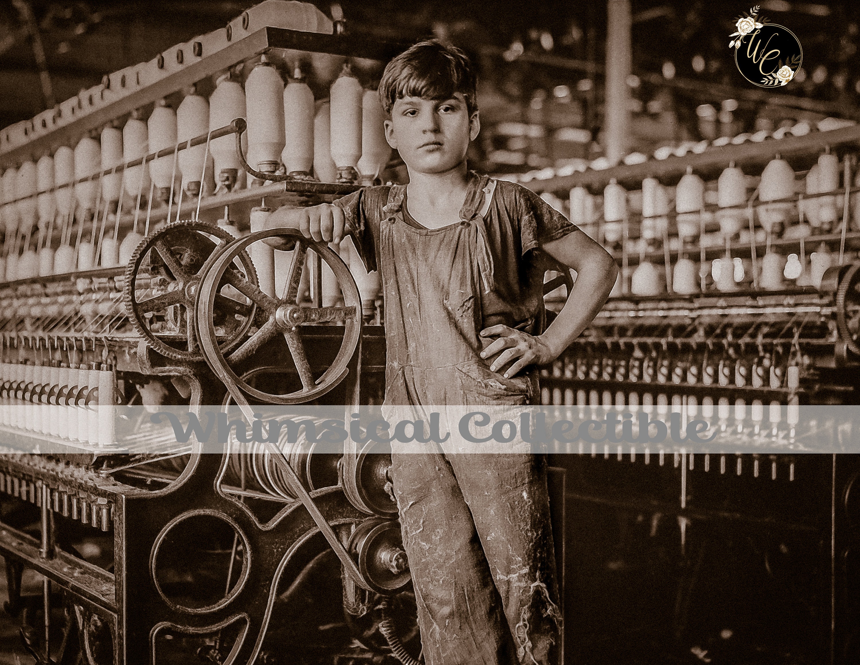 Young Factory Boy Vintage Photo- Instant Wall Art| Printable Instant ...