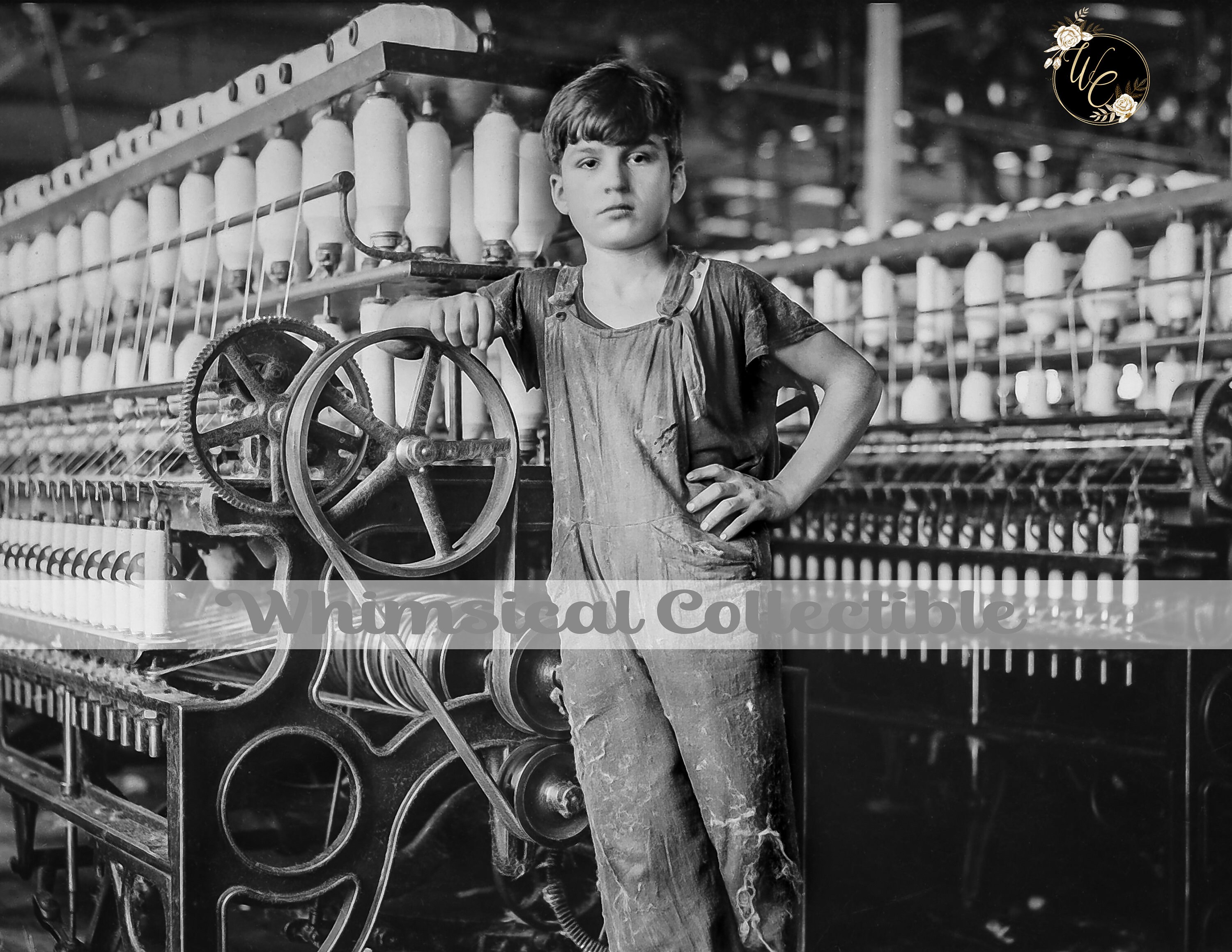 Young Factory Boy Vintage Photo- Instant Wall Art| Printable Instant ...