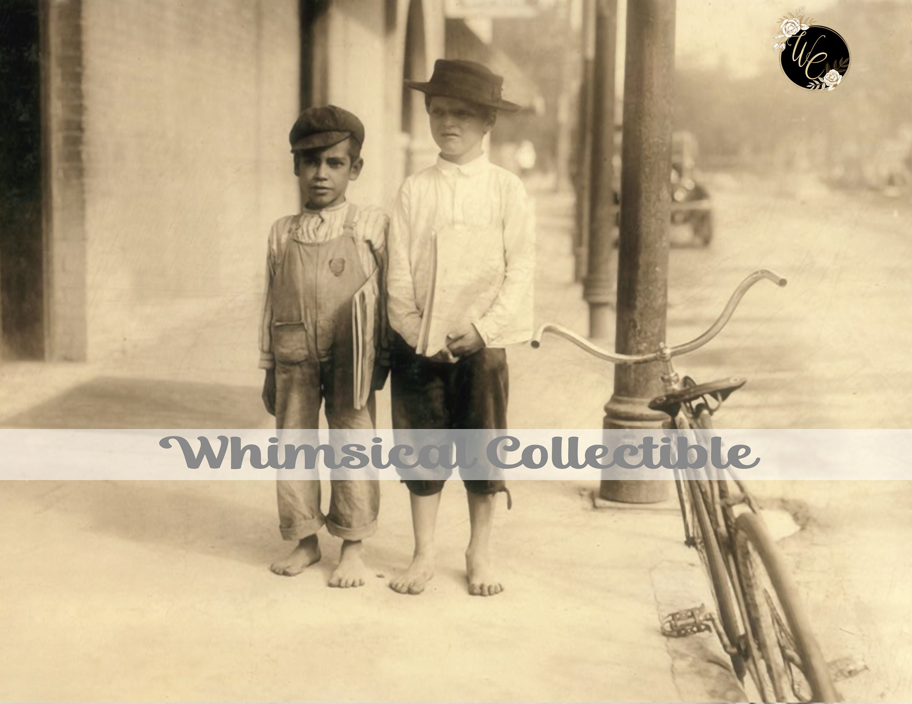 Young Paper Boys Vintage Photo- Instant Wall Art| Printable Instant ...