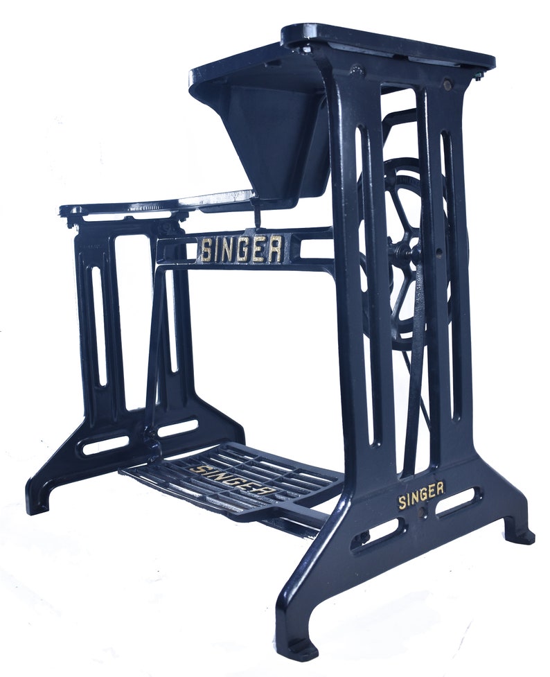 Singer 29K Cylinder Leather Patcher Industrial Sewing Machine Stand ...