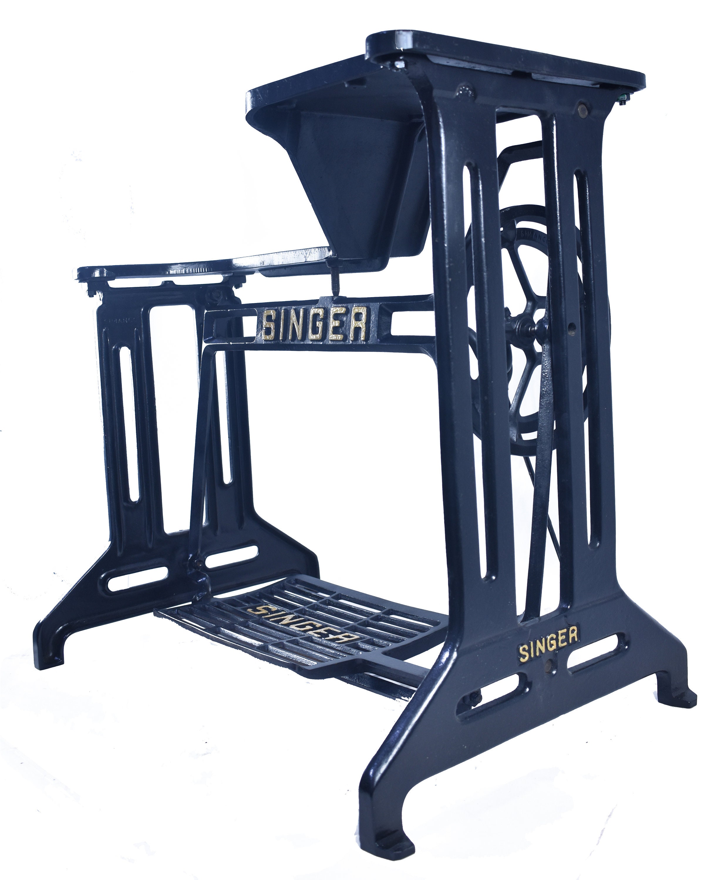 Singer 29K Cylinder Leather Patcher Industrial Sewing Machine Stand ...
