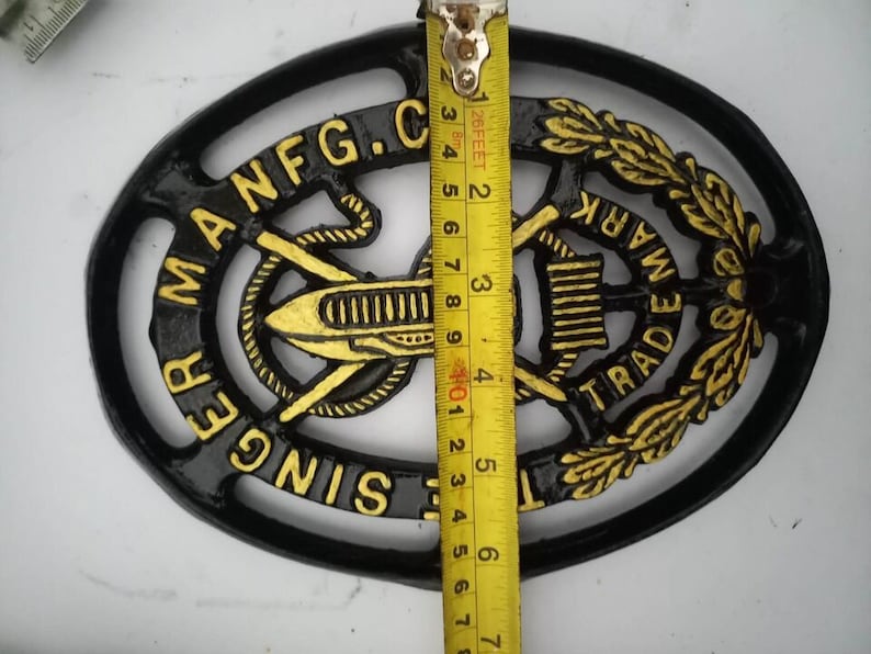 SINGER Logo Badge Emblem Sewing Machine Treadle Table Cast Iron Legs - Etsy