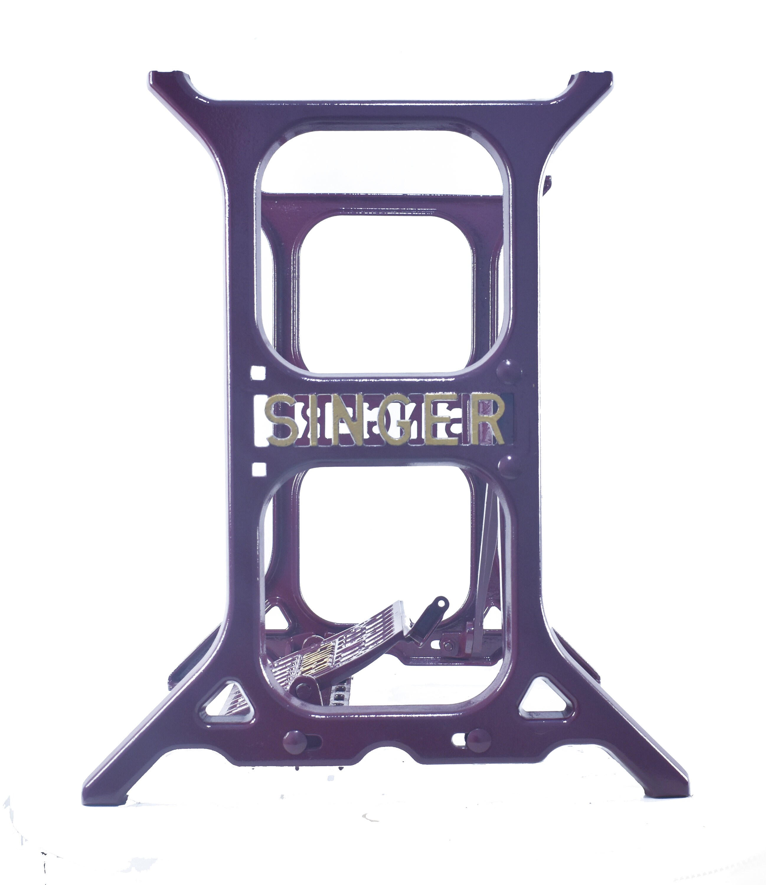 SINGER Table Industrial Sewing Machine Cast Iron Stand Legs Base 1910's ...