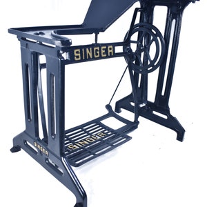 Singer 29K Cylinder Leather Patcher Industrial Sewing Machine Stand ...
