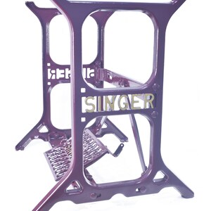 SINGER Table Industrial Sewing Machine Cast Iron Stand Legs Base 1910's ...