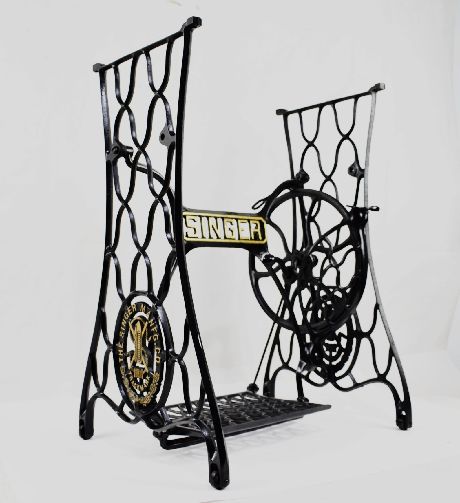 SINGER Sewing Machine Treadle Table Cast Iron Stand Legs Base 1930 - Etsy