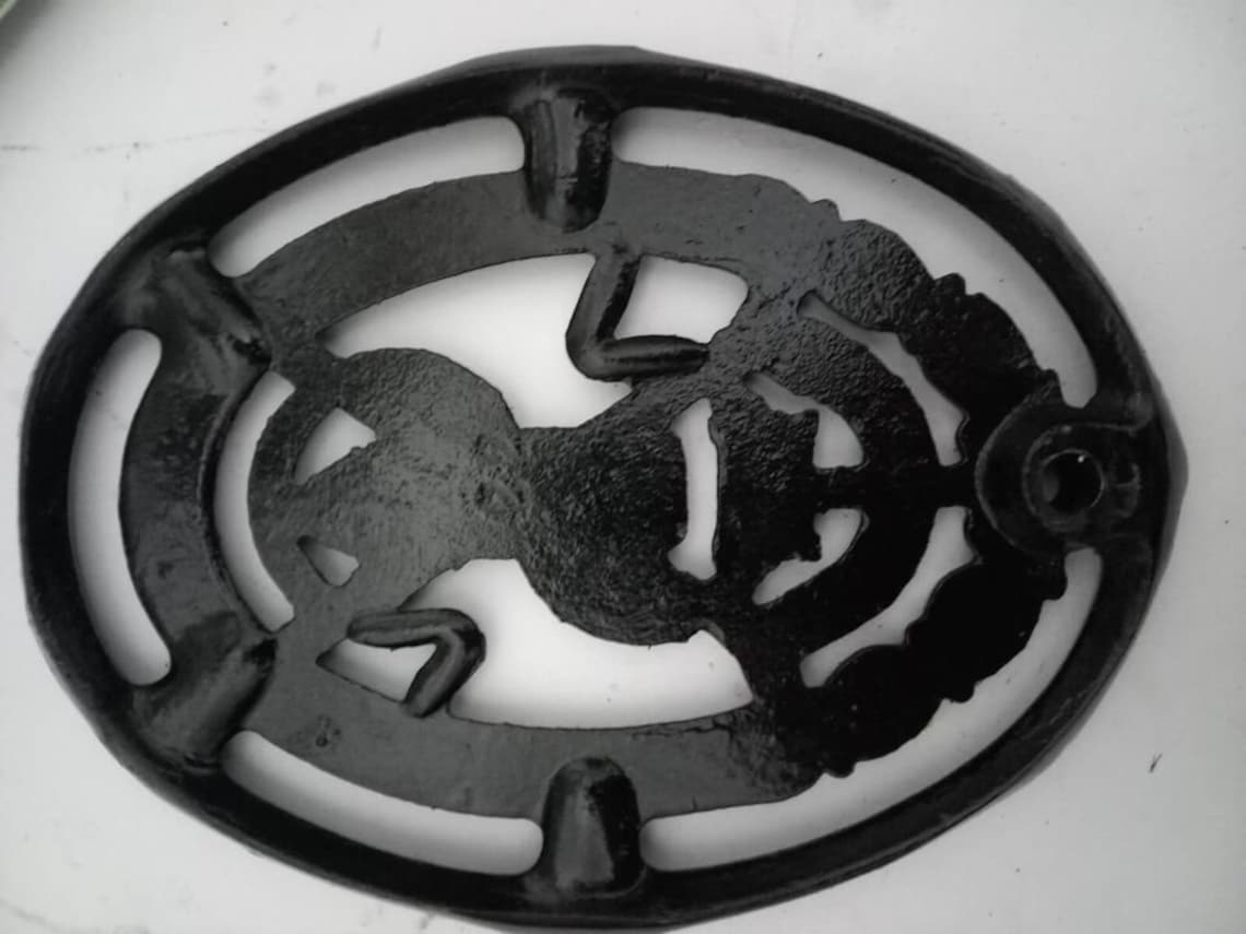 SINGER Logo Badge Emblem Sewing Machine Treadle Table Cast Iron Legs - Etsy