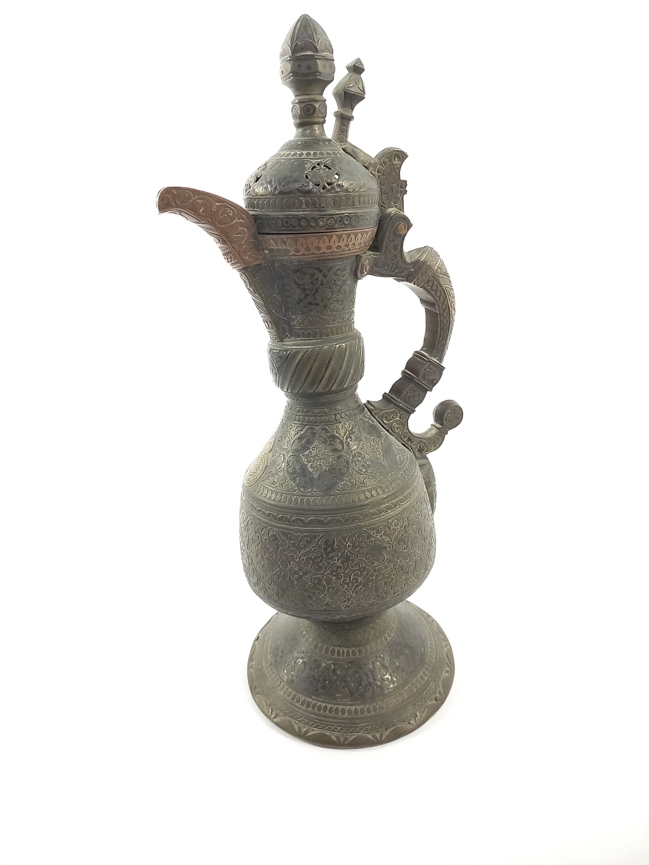 Antique Bukhara Indo Persian Central Asian Islamic Copper Teapot Ewer ...