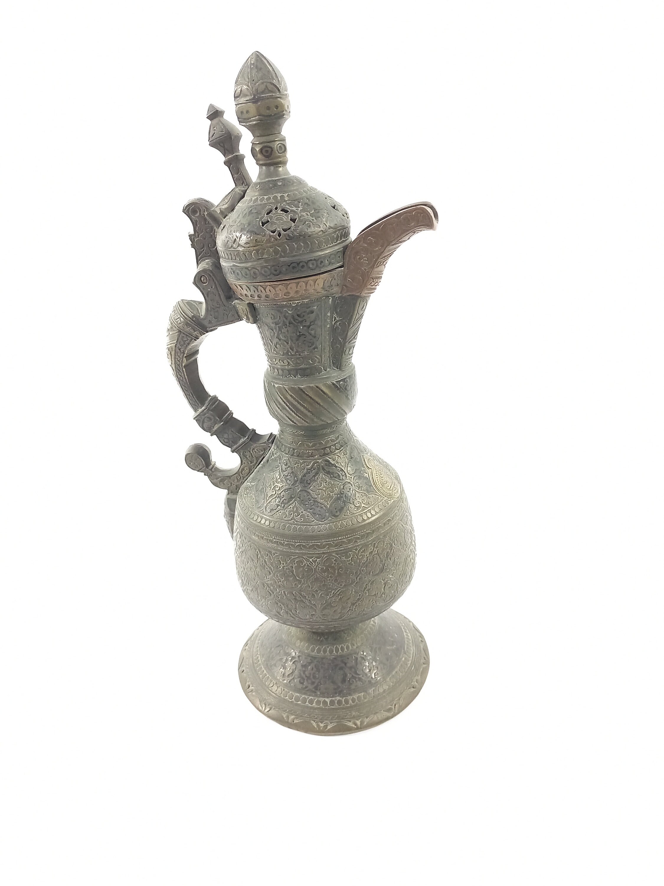 Antique Bukhara Indo Persian Central Asian Islamic Copper Teapot Ewer ...