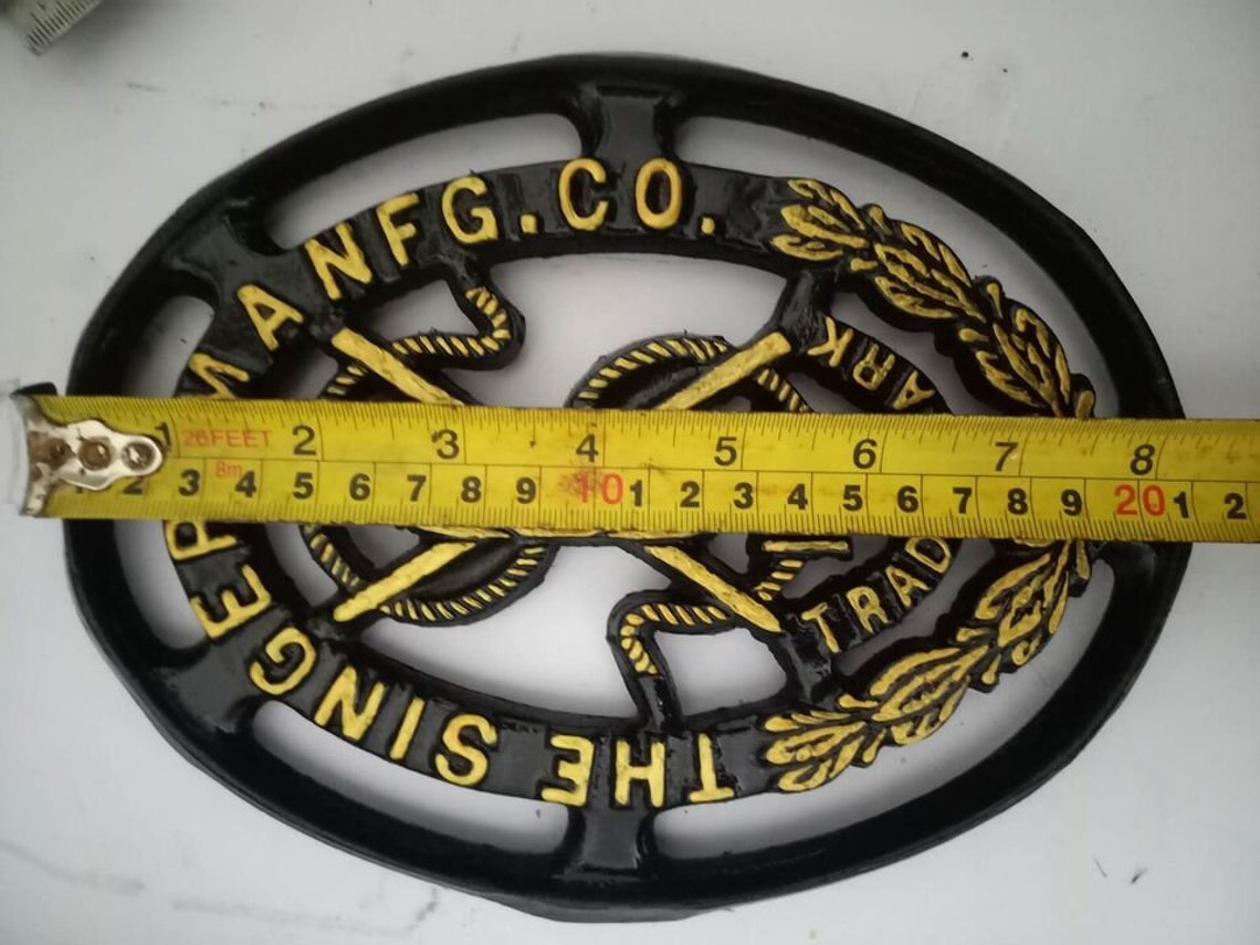 SINGER Logo Badge Emblem Sewing Machine Treadle Table Cast Iron Legs - Etsy
