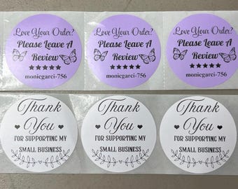 Thank You for Your Order Stickers - Etsy