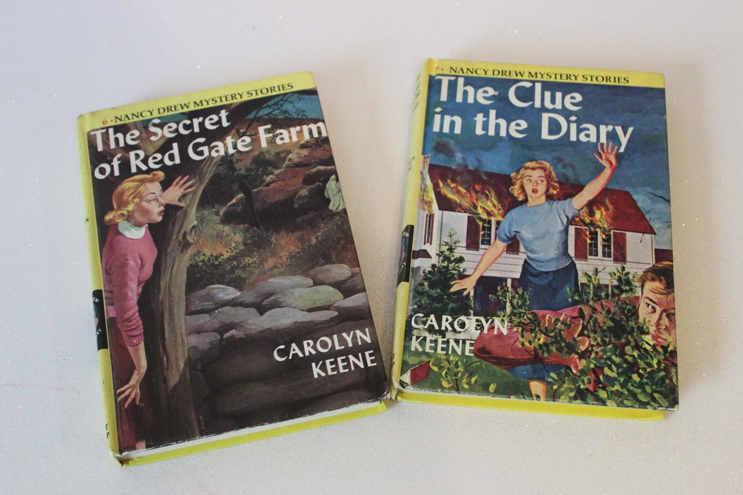 Vintage Nancy Drew Set of Two (2) Vtg Books Mystery Collectible #6 and ...