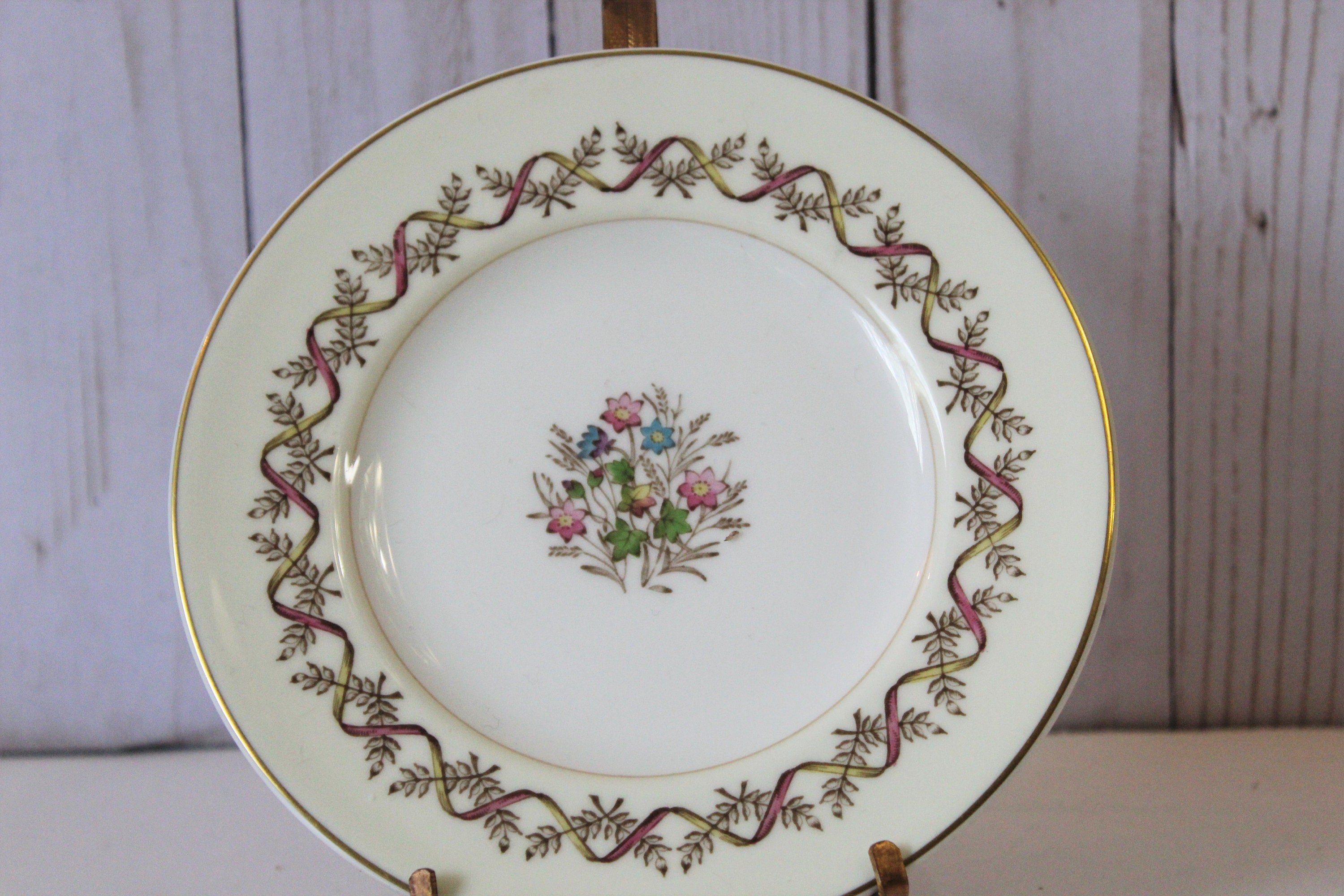 HTF Wedgwood Bone China Sandringham Pink Bread/dessert Plates 6" Made ...