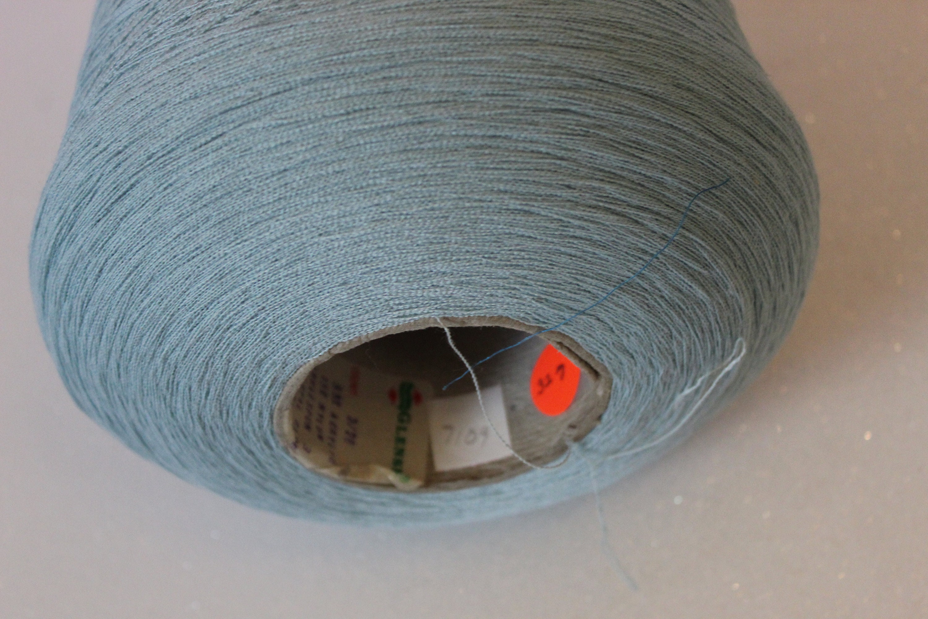 Vintage LARGE Spool Cone Crystal Blue Thread Yarn - Etsy