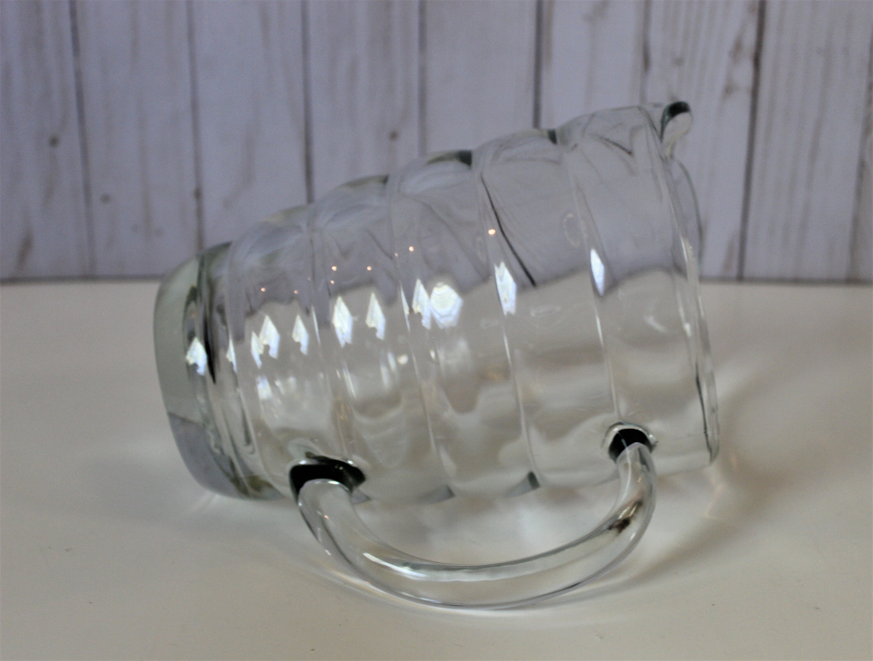 Vintage Bee Hive Flashed Glass Pitcher Heavy Pressed Ringed - Etsy