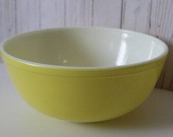 Yellow Pyrex Bowl - Etsy