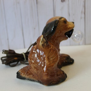 Vintage 50s Disney LADY and the Tramp Cocker Spaniel Hankscraft TV Lamp ...