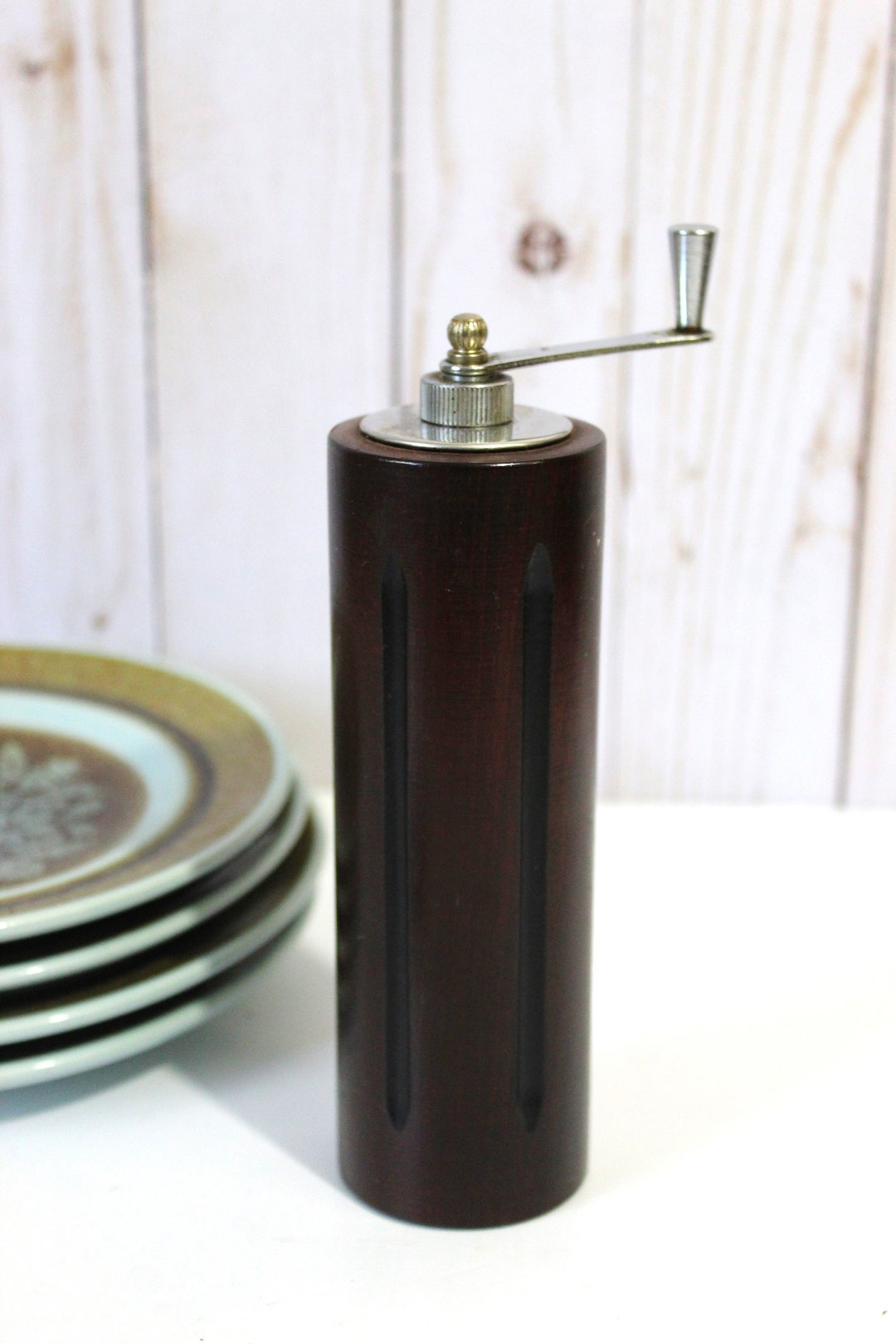 Vintage Early Mr. Dudley Los Angeles Wood 8 1/2 Inches Pepper Mills ...