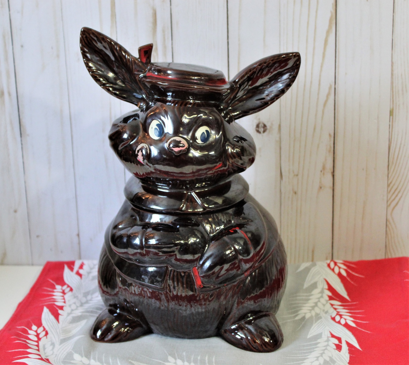 Vintage Crazy RABBIT Bunny Anthropomorphic Cookie Jar California ...