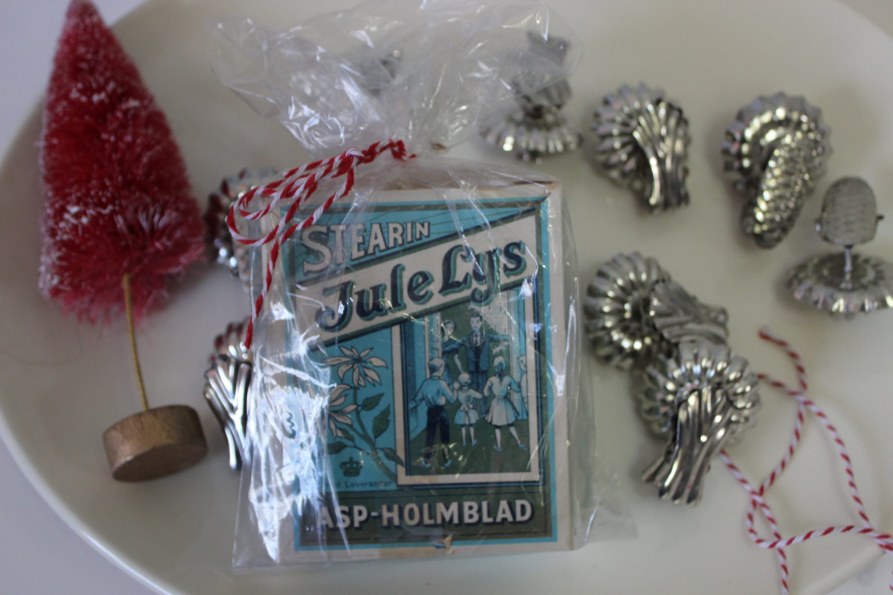 Vintage Sweden Danish Stearin Jul Lys Candle Sticks for Swedish Angel ...