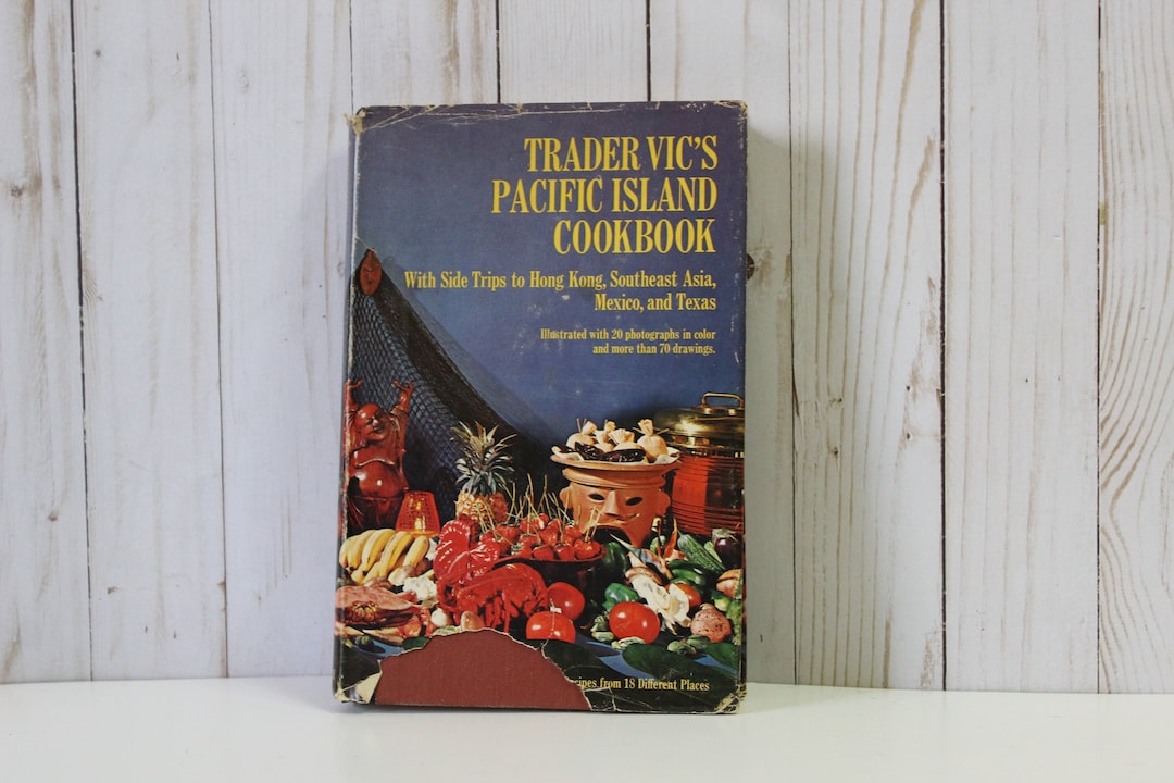 Vintage 60s Trader Vics Hawaiian Pacific Island Cookbook 1968 Vintage Cook Book 300 Recipes 18 ...