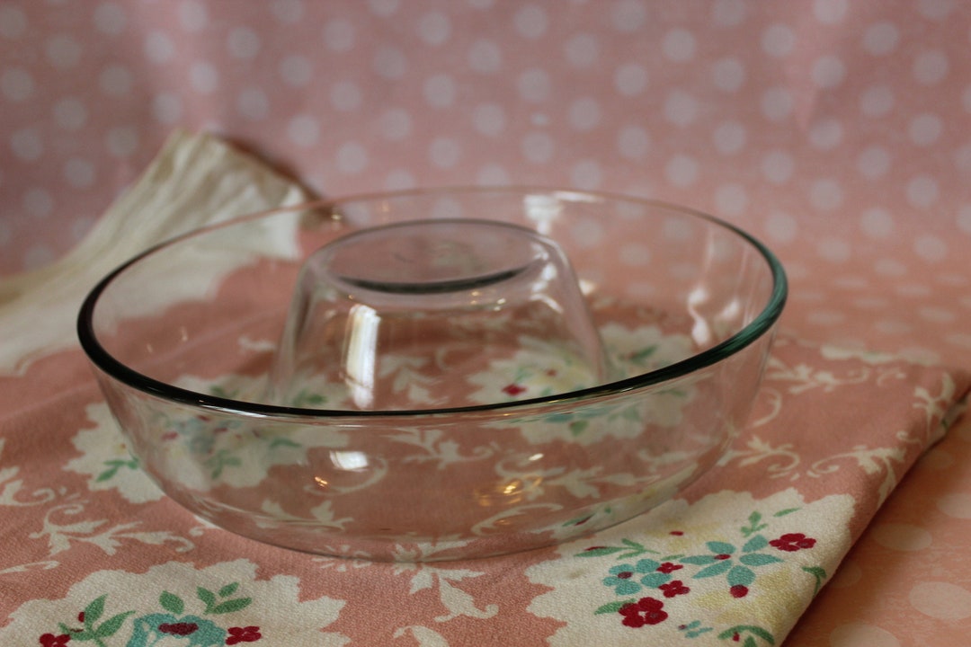 Vintage Pyrex France Patisserie Round Clear Glass Bundt Cake / Jelly ...