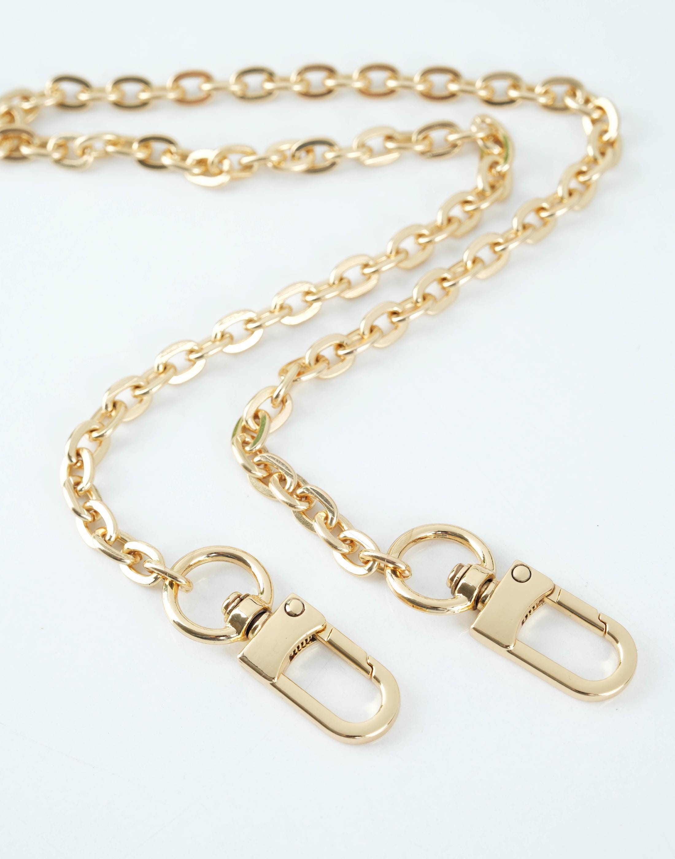 Gold Plated Bag Chain Strap, Purse Chain Handle, Crossbody Shoulder ...