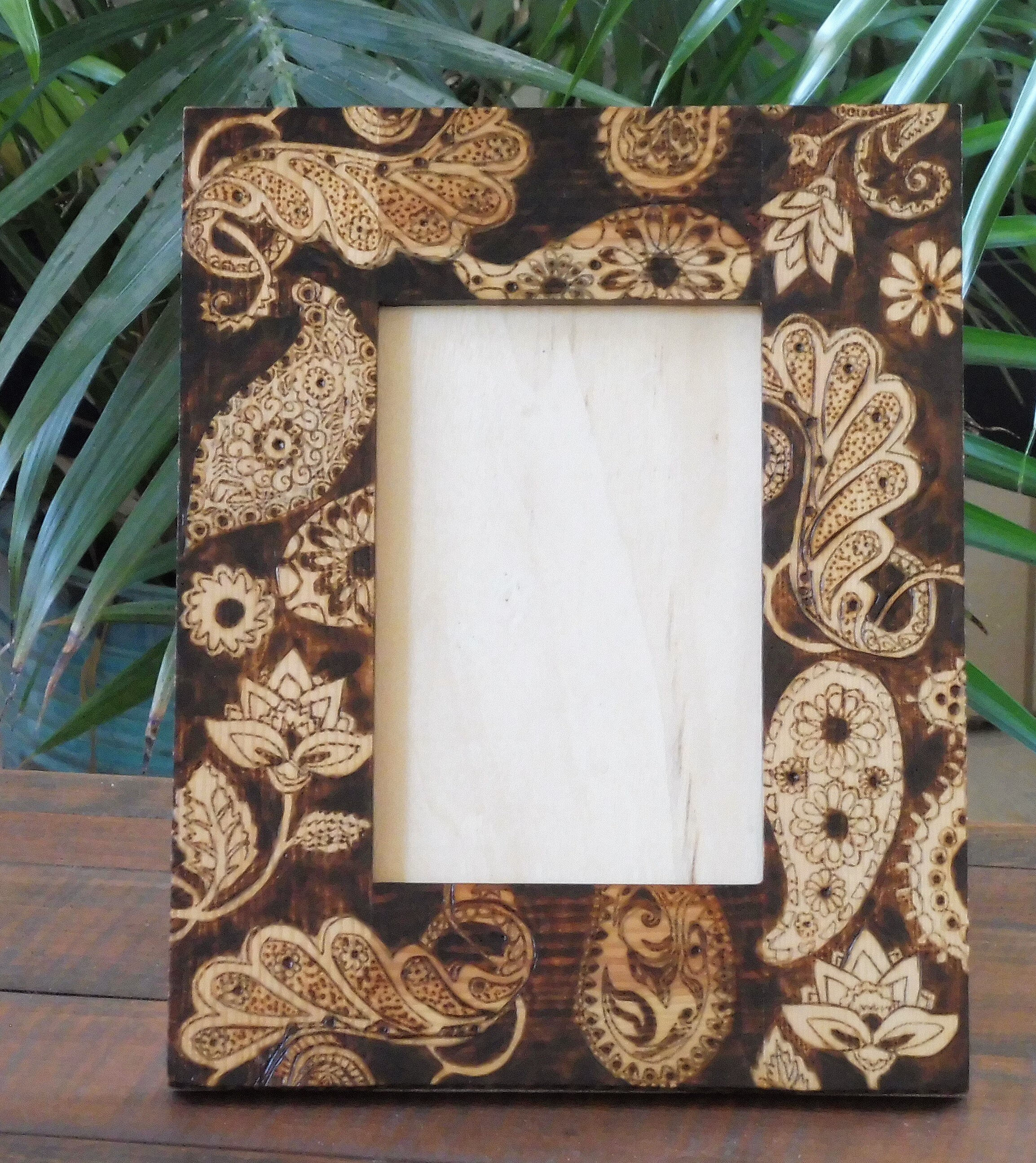 PYROGRAPHY PICTURE FRAME - Etsy