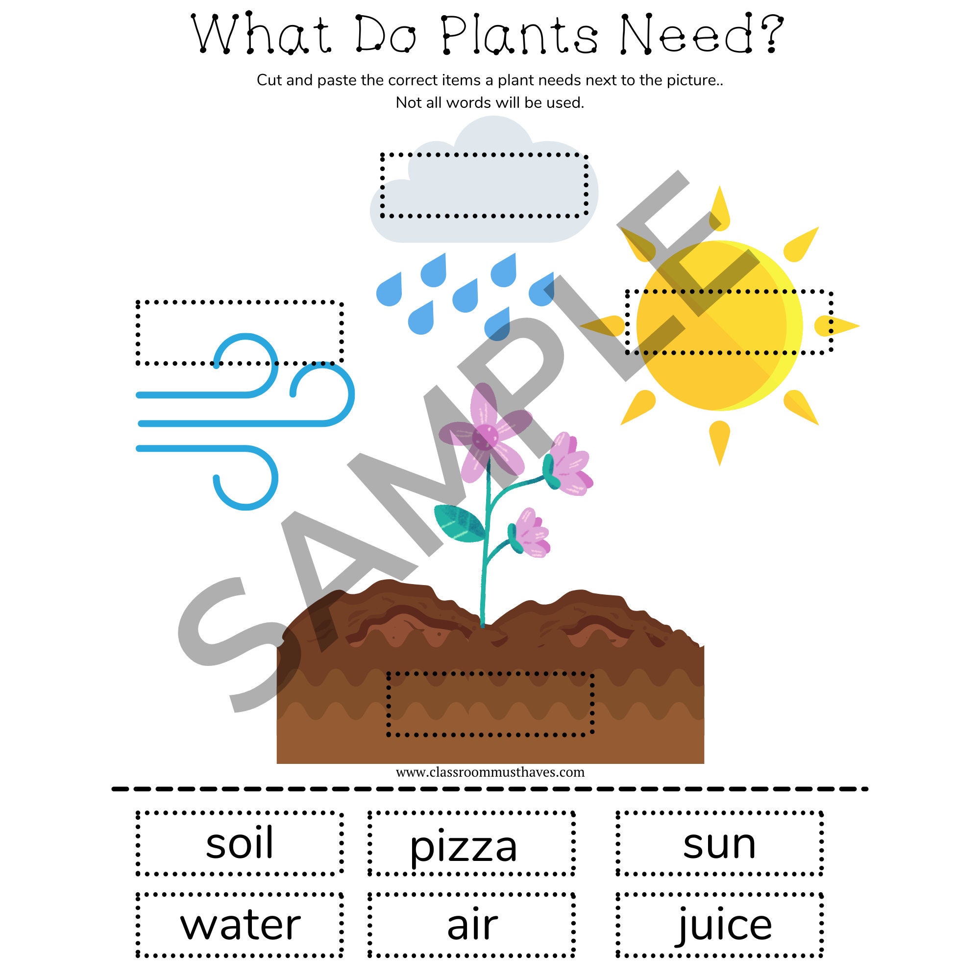 Spring Kindergarten Bundle Pdf-graphing Worksheet- CVC Worksheet ...