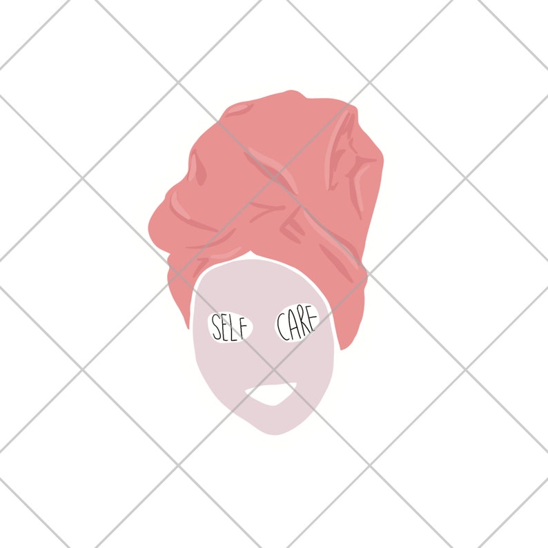 Self-care Printable Stickers PNG Files Clipart Images With White ...