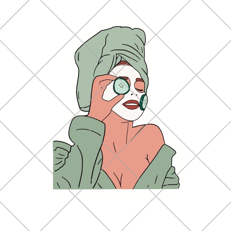 Self-care Printable Stickers PNG Files Clipart Images With White ...