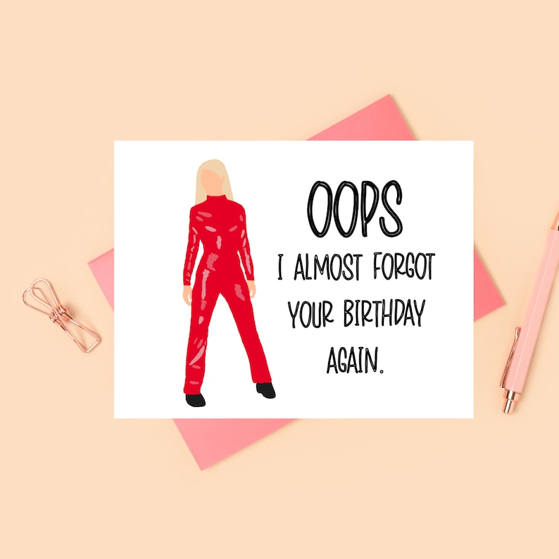 2000s Singer Birthday Card, Funny Card for Friend, Spears, Y2K Cards ...