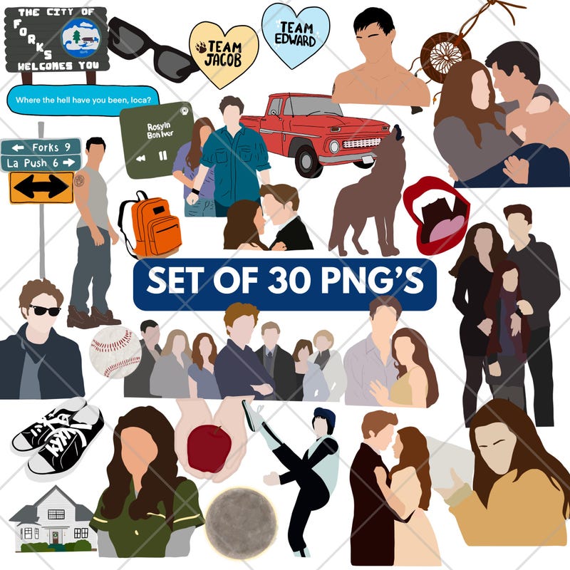 Twilight Jacob Heart - Etsy