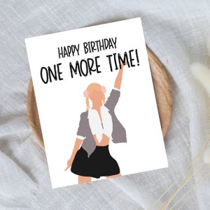 2000s Singer Birthday Card, Funny Card for Friend, Spears, Y2K Cards ...