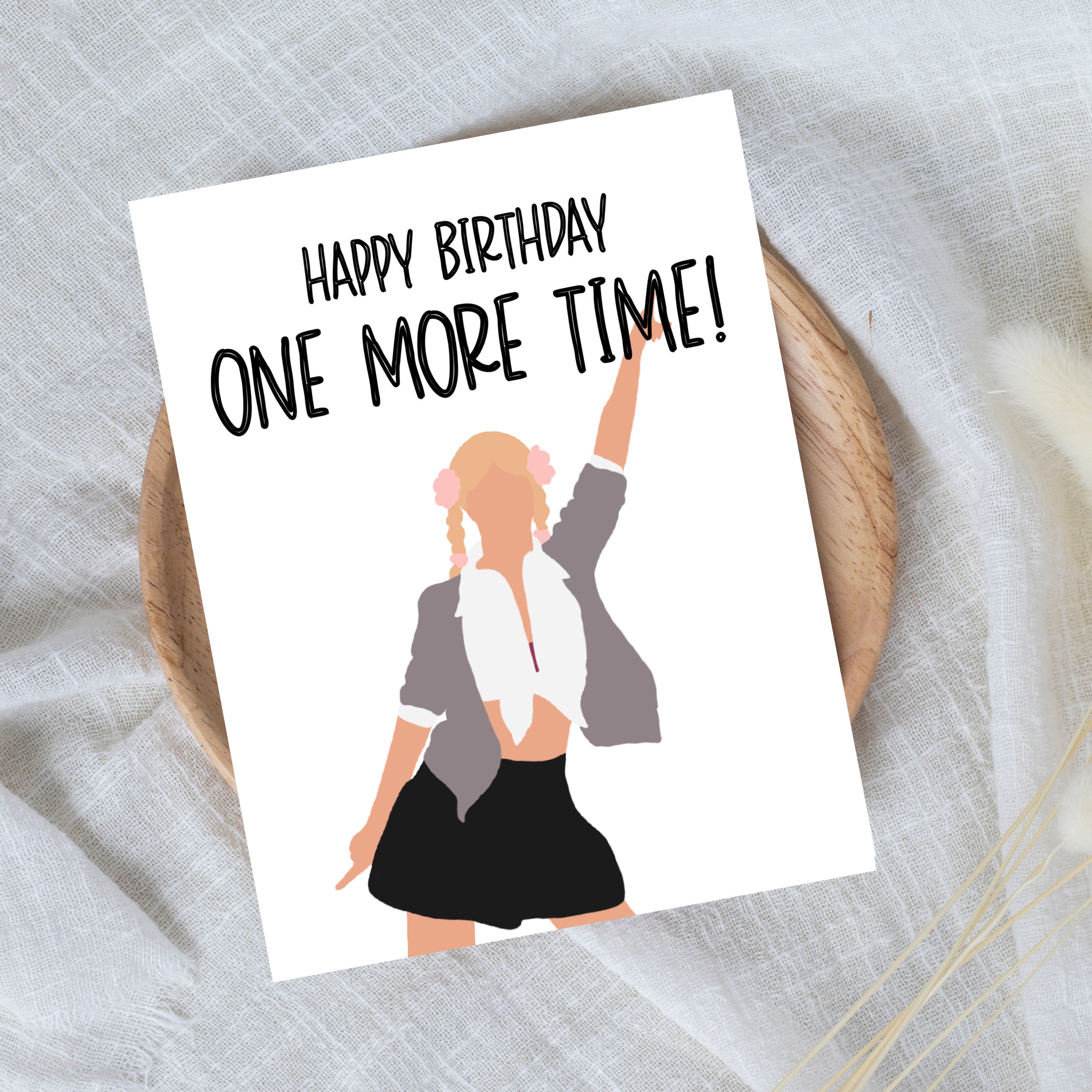 2000s Singer Birthday Card, Funny Card for Friend, Spears, Y2K Cards ...