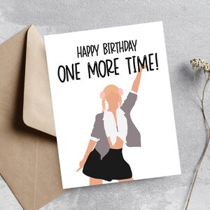 2000s Singer Birthday Card, Funny Card for Friend, Spears, Y2K Cards ...