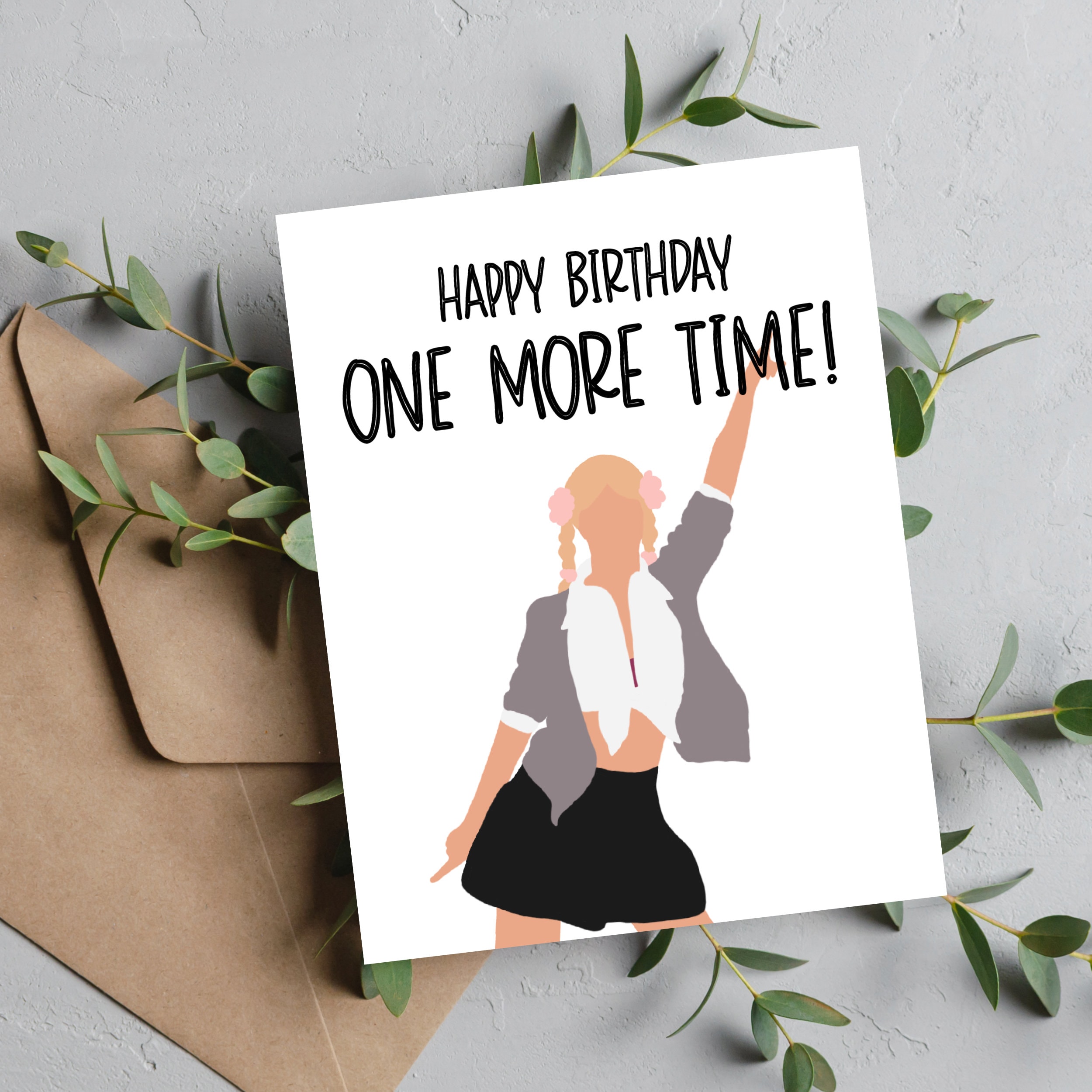 2000s Singer Birthday Card, Funny Card for Friend, Spears, Y2K Cards ...