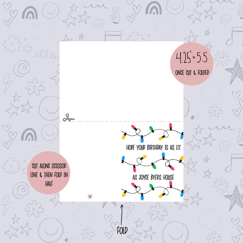 Stranger Things Happy Birthday Card Hope Your Birthday is - Etsy