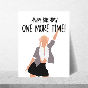 2000s Singer Birthday Card, Funny Card for Friend, Spears, Y2K Cards ...