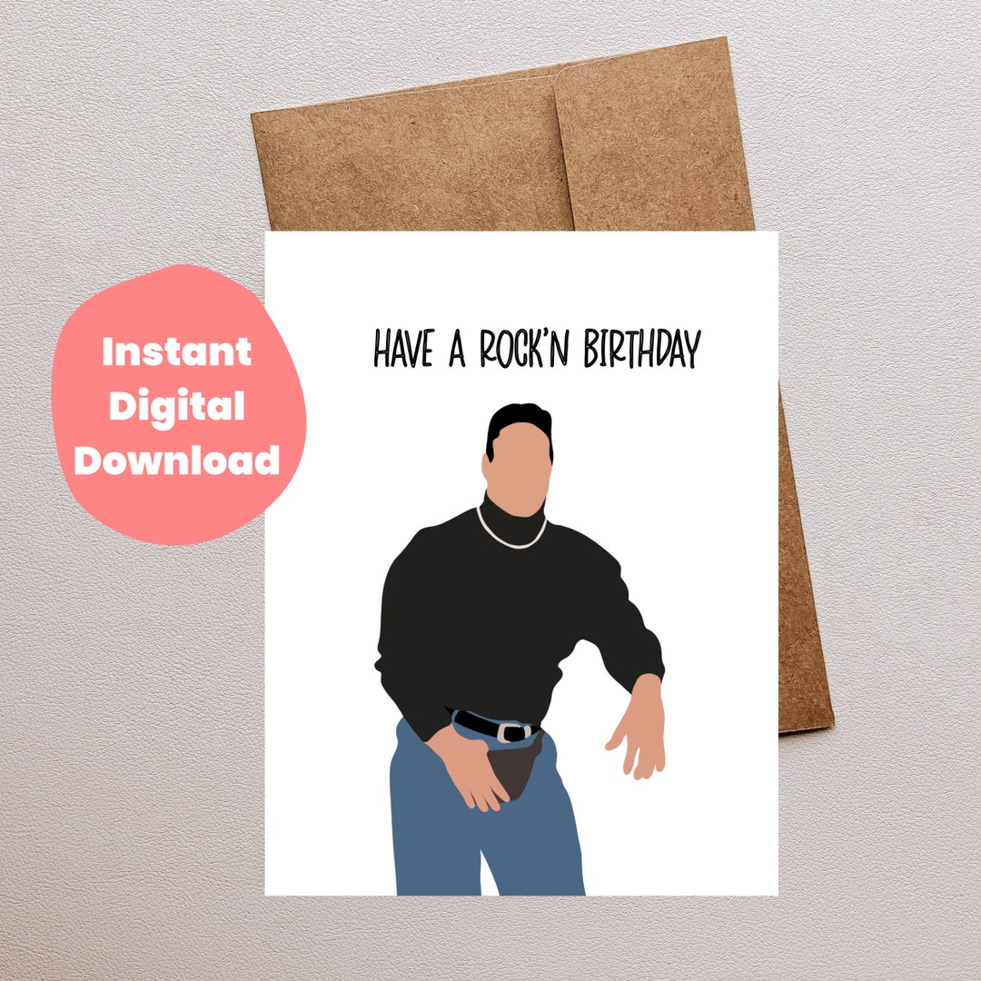 The Rock Birthday Card, Have a Rock'n Birthday, Funny Bday Card for ...