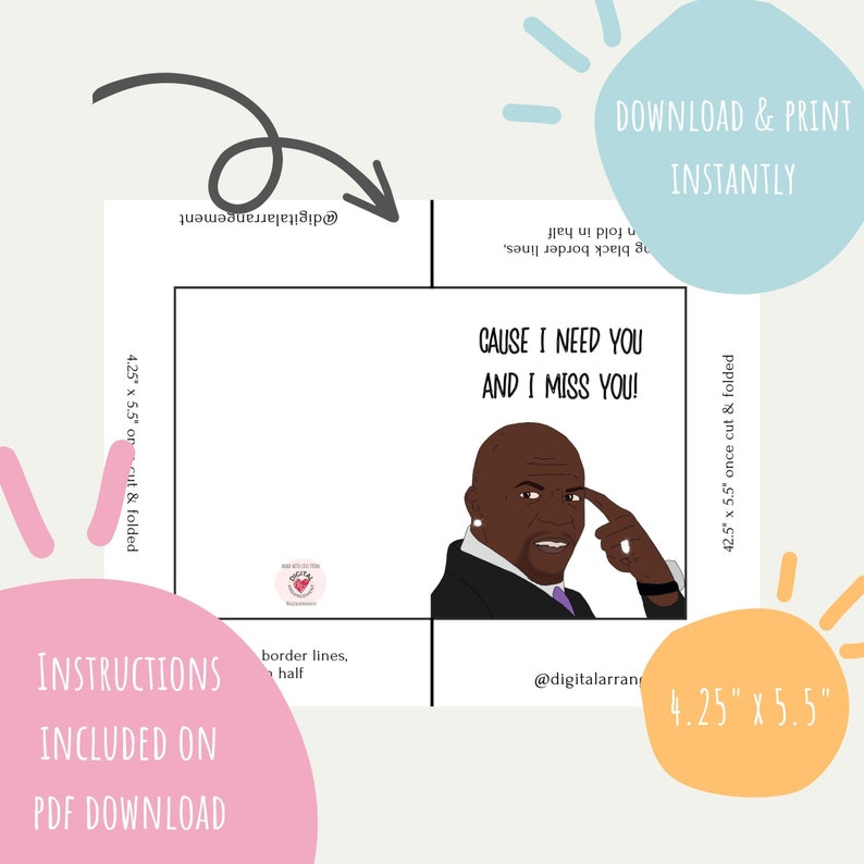Funny Greeting Card, Terry Crews White Chicks, Iconic 2000's Movies ...